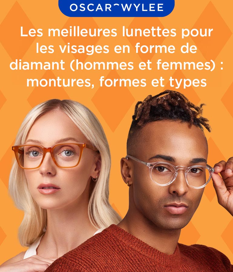 Les meilleures lunettes pour les visages en forme de diamant (hommes et ...