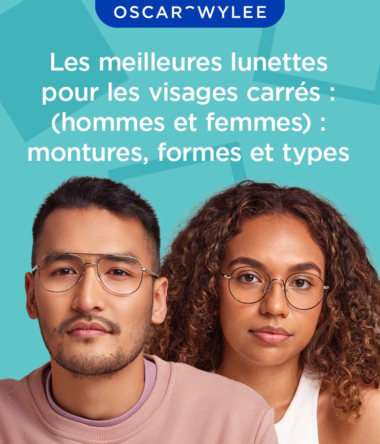 Les meilleures lunettes pour les visages carrés : (hommes et femmes ...