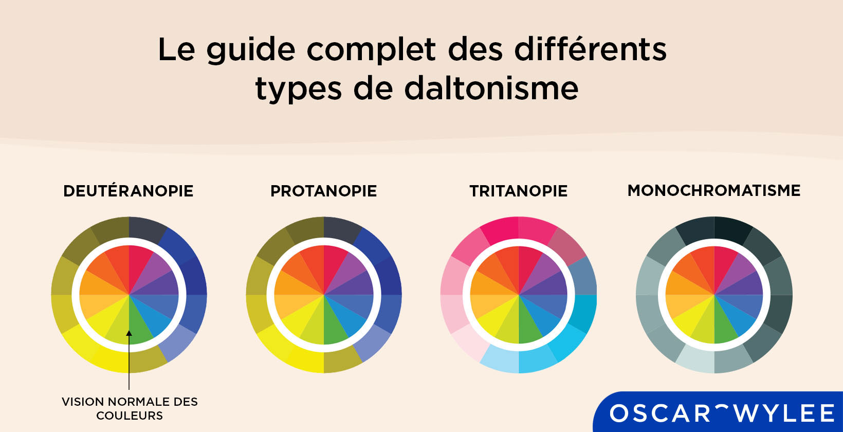 Le guide complet des différents types de daltonisme